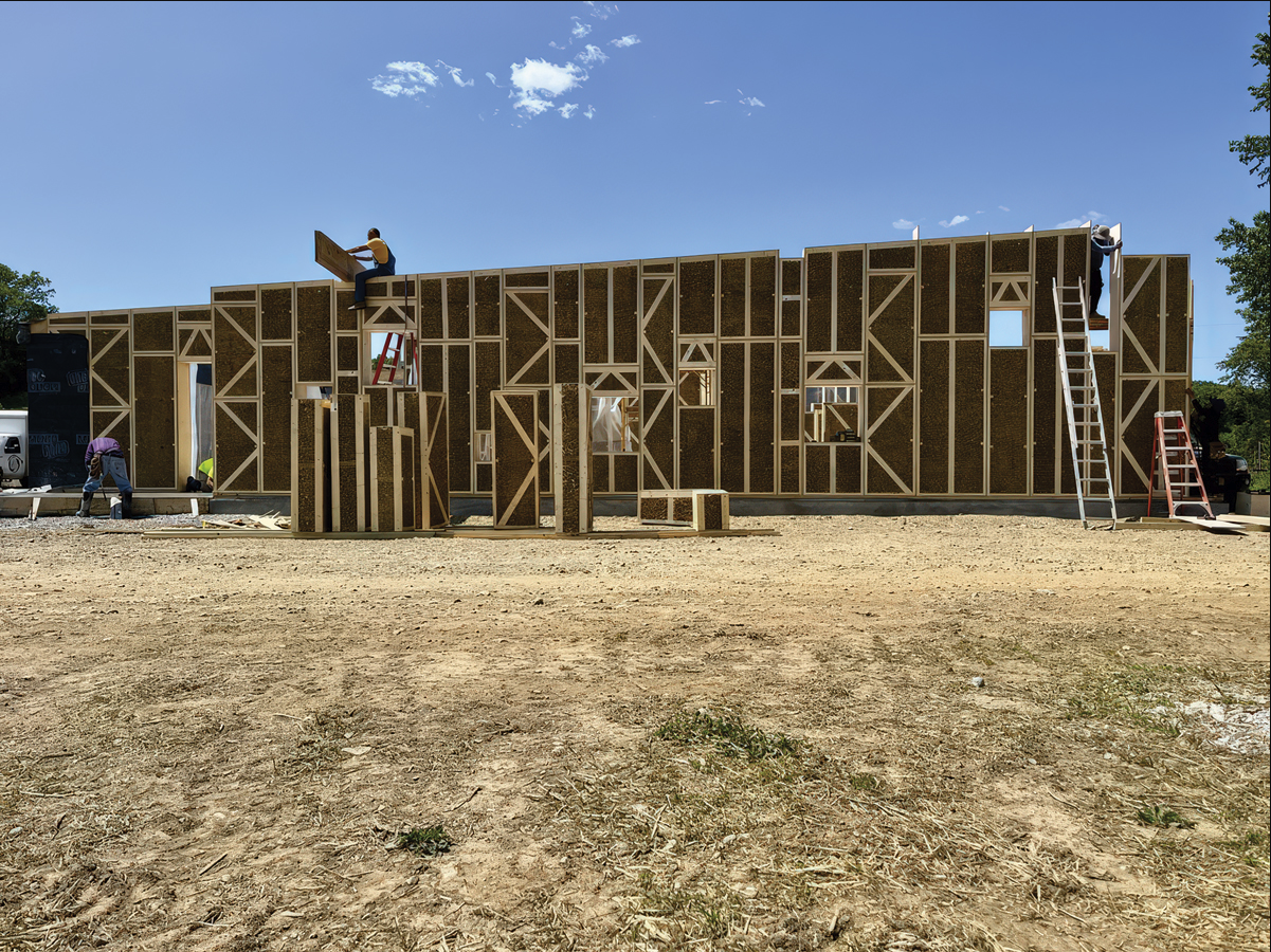 House of Straw Built to Last at Spring Wind Farm
